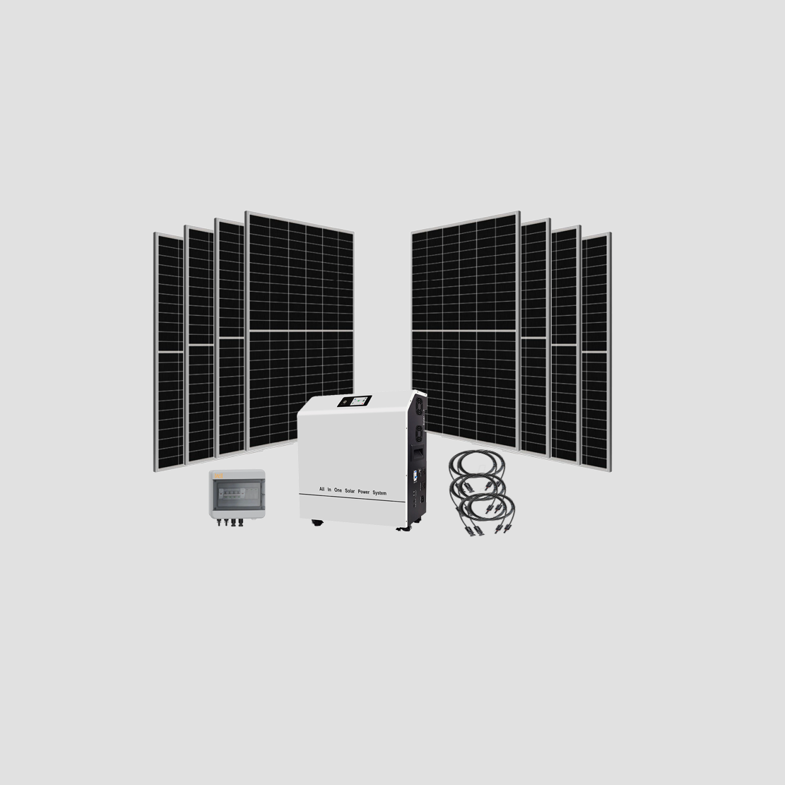 3,6 kWp Solar Bundle EASY 1.8, 8 Solar panels and All-in-one ...